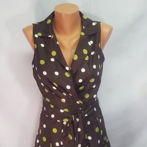 new directions | Dresses | Chocolate Midi 4 Polka Dot New Direction ...